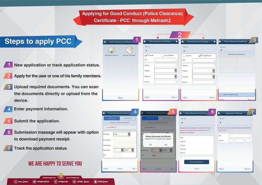 Apply Your Qatar PCC By Metarash 2 Police Clearance Qatar Apply Your Qatar PCC By Metarash 2 Police Clearance Qatar